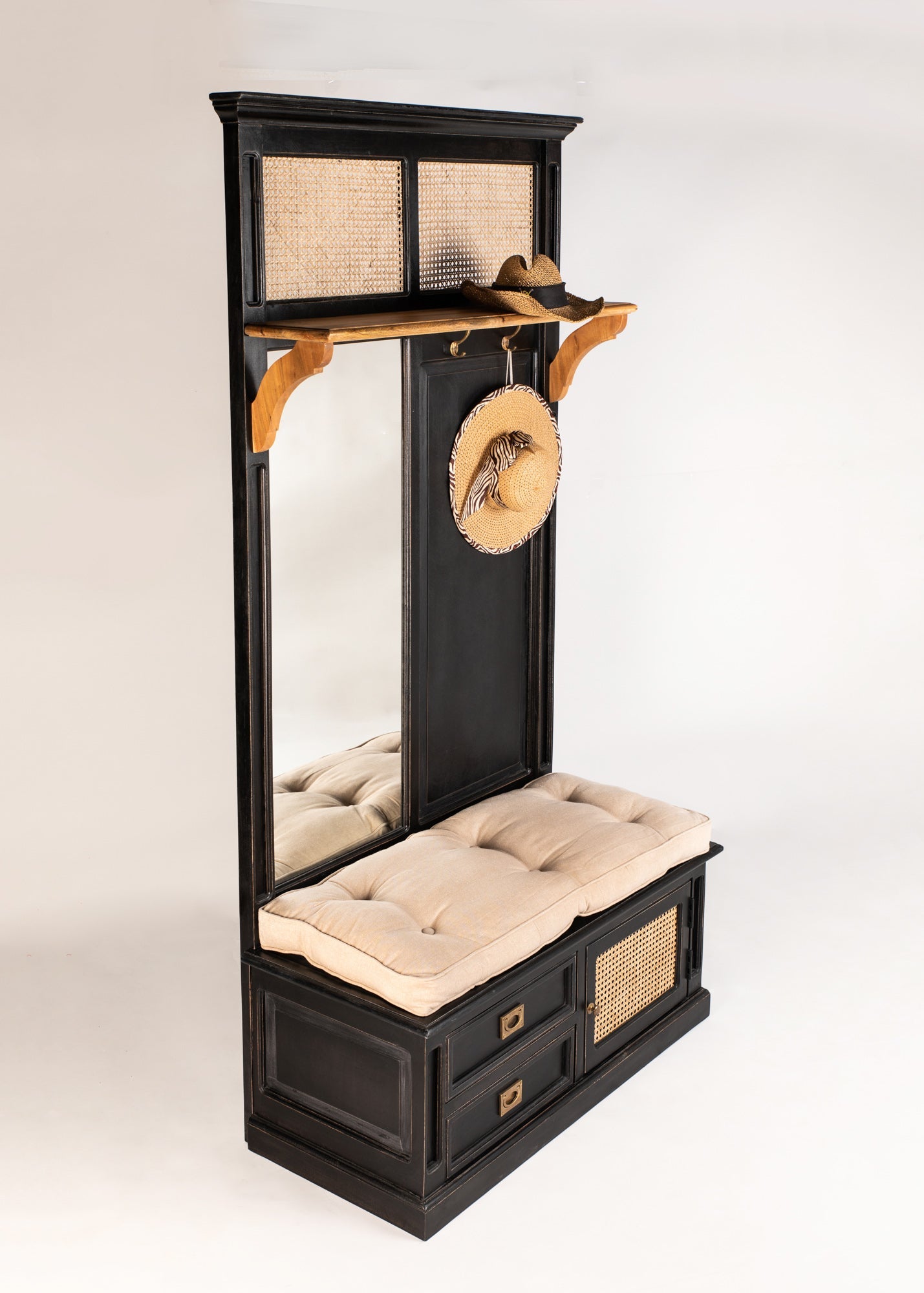 Essex Foyer Coat Rack & Bench – Savana Living - One With Wood